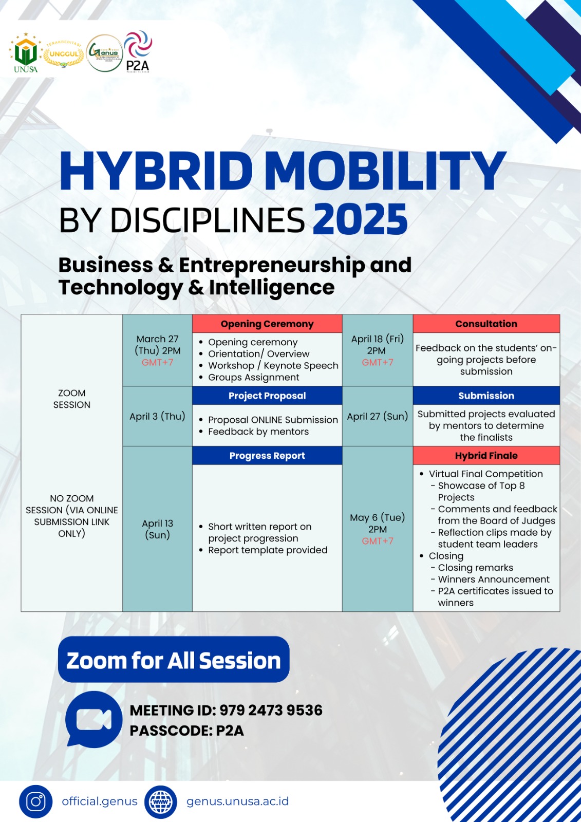 📢 LET'S JOIN HYBRID MOBILITY BY DISCIPLINES 2025 📢 - Genus